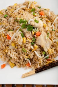 Slow Cooker Chicken Fried Rice - Easy Peasy Slow Cook