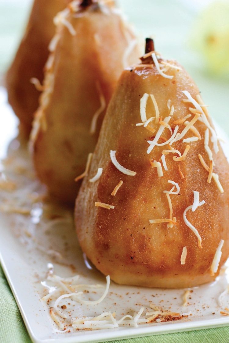 Slow Cooker Gingered Pears - Easy Peasy Slow Cook