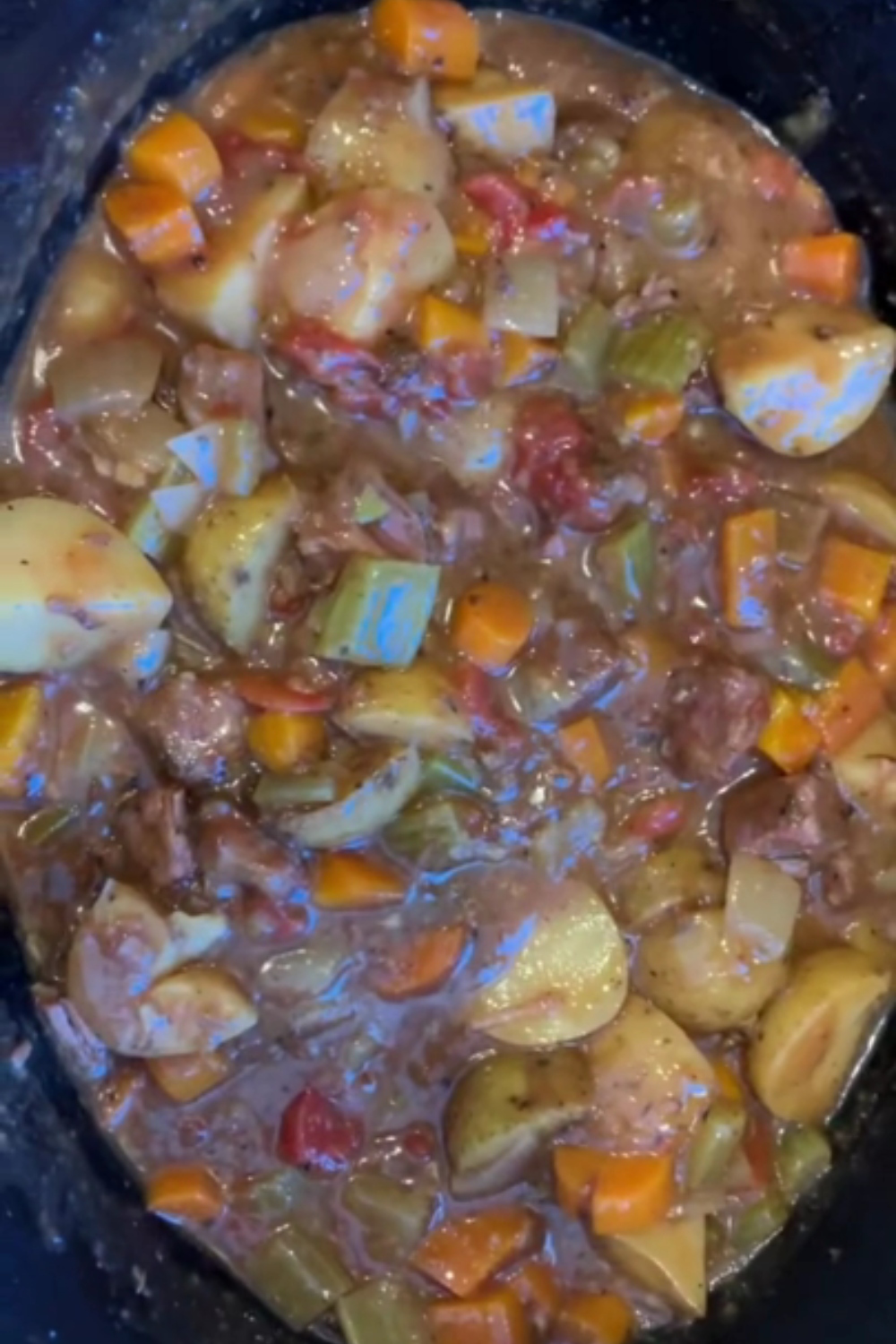Venison Slow Cooker Stew - Easy Peasy Slow Cook