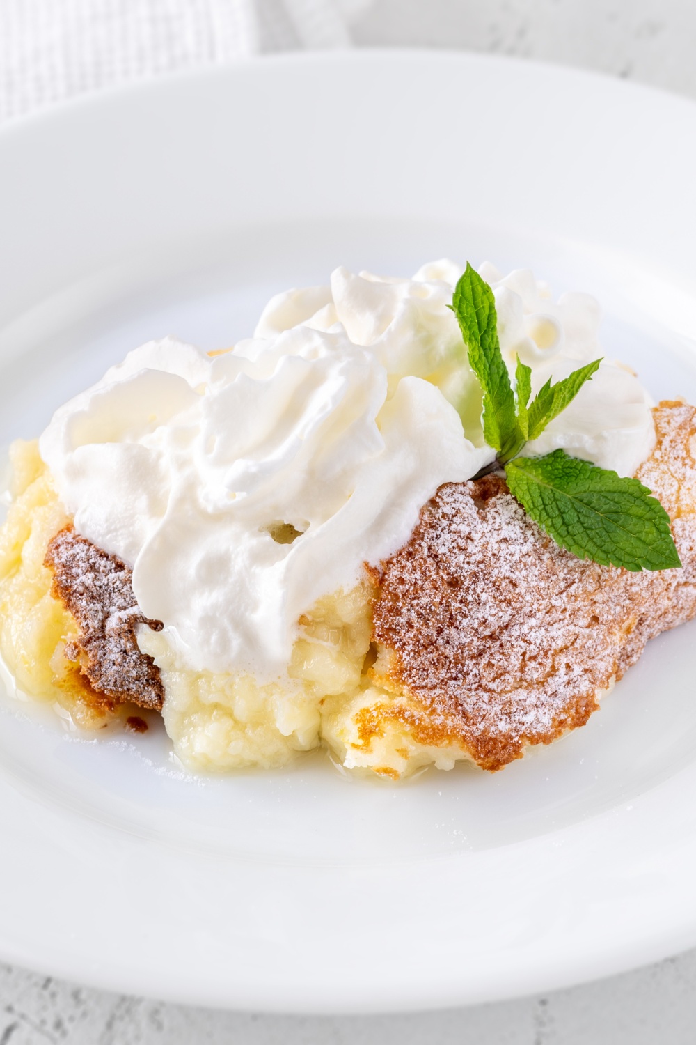 Slow Cooker Lemon Self Saucing Pudding - Easy Peasy Slow Cook