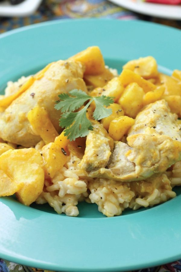Slow Cooker Curried Chicken Dinner - Easy Peasy Slow Cook