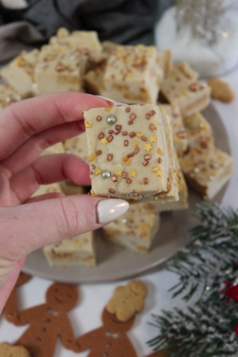 Slow Cooker Gingerbread Fudge - Easy Peasy Slow Cook