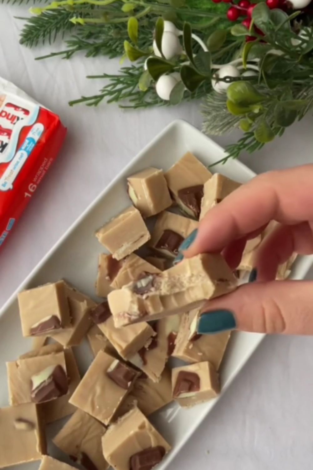 Slow Cooker Kinder Fudge - Easy Peasy Slow Cook