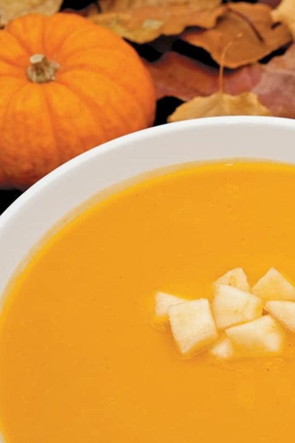 Delicata Squash and Pear Soup In Slow Cooker - Easy Peasy Slow Cook