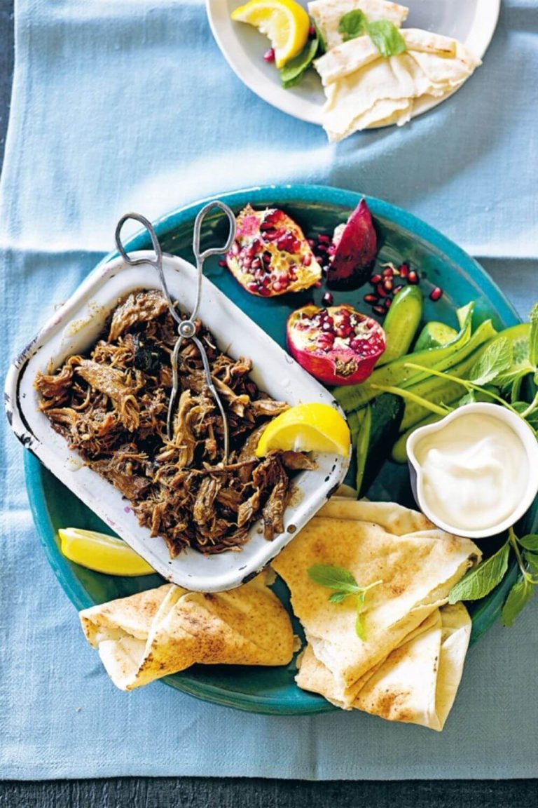 Slow Cooker Middle Eastern Pulled Lamb - Easy Peasy Slow Cook