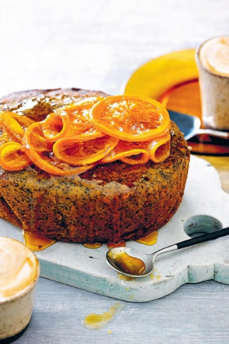 Slow Cooker Orange and Poppy Seed Cake - Easy Peasy Slow Cook