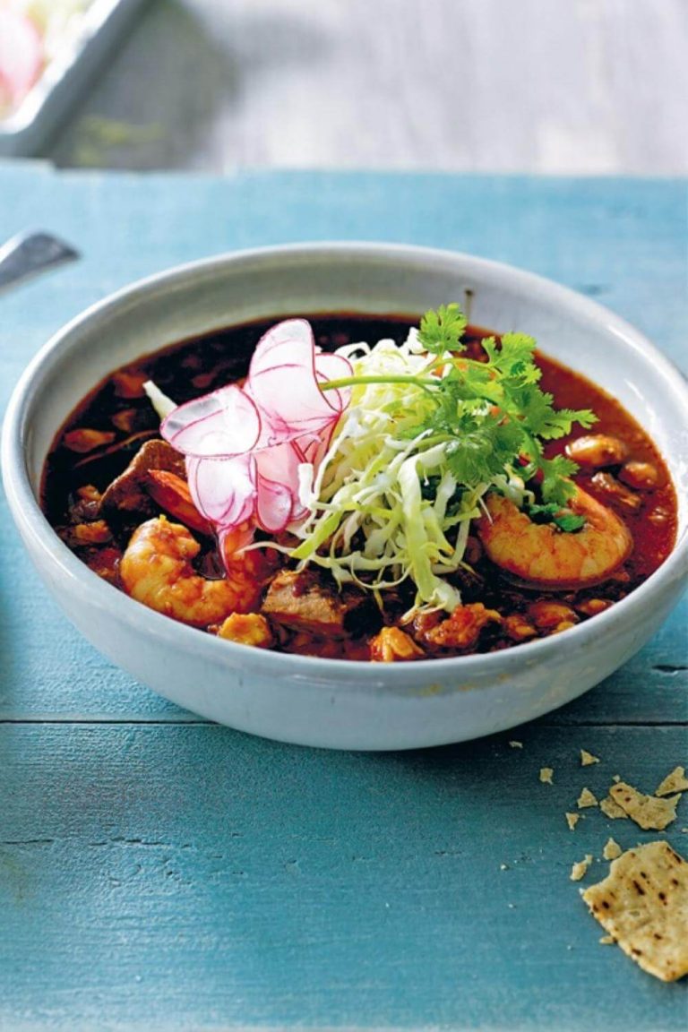 Slow Cooker Pork and Prawn Pozole - Easy Peasy Slow Cook