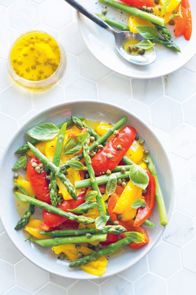 Slow Cooker Capsicum And Asparagus Salad With Caper Dressing - Easy ...