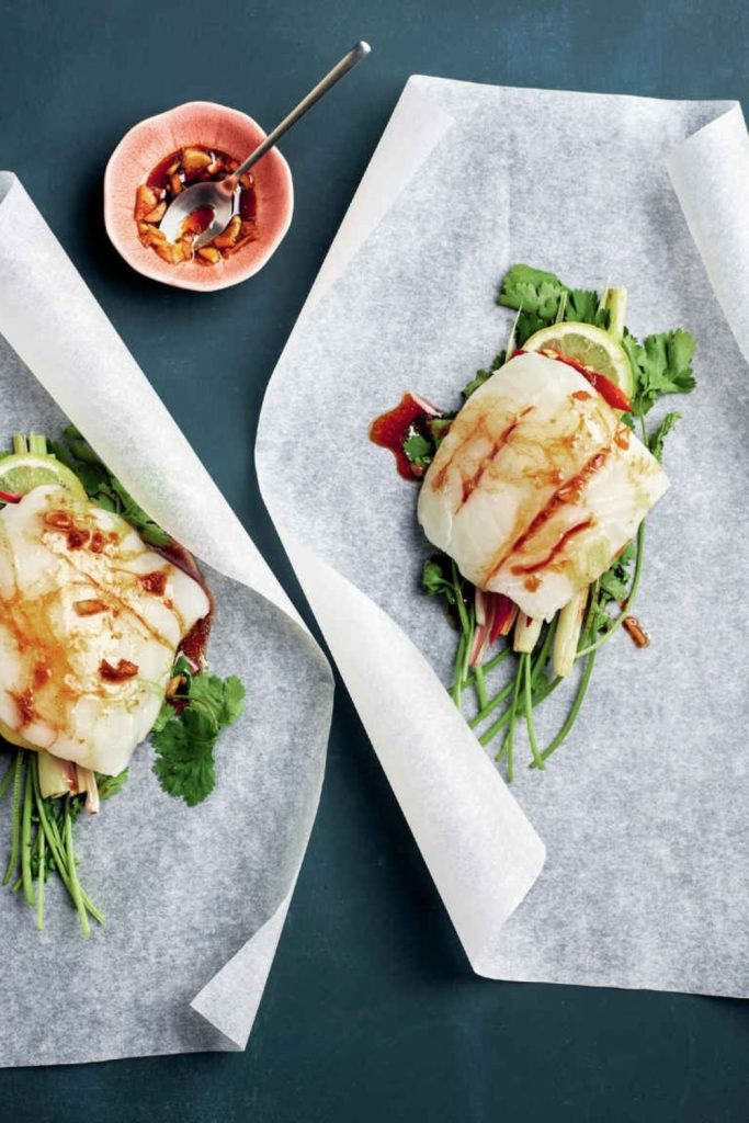 Slow Cooker Thai-Style Fish Parcels - Easy Peasy Slow Cook